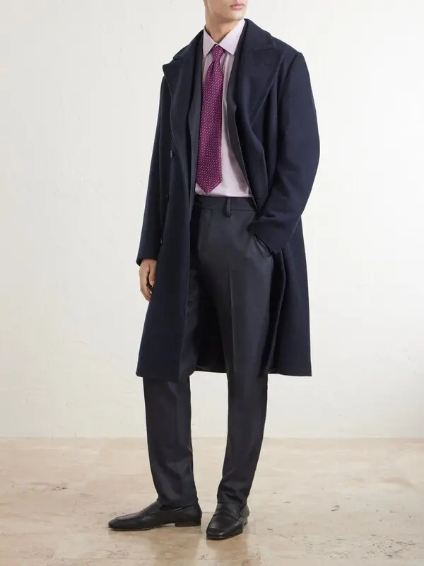LARDINI Straight-leg Wool Suit Trousers