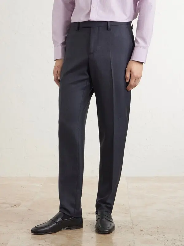 LARDINI Straight-leg Wool Suit Trousers