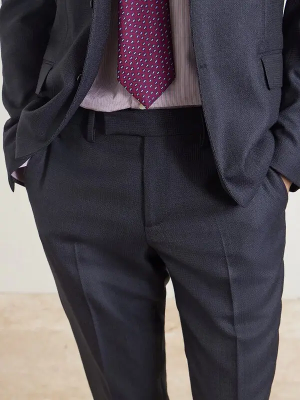 LARDINI Straight-leg Wool Suit Trousers