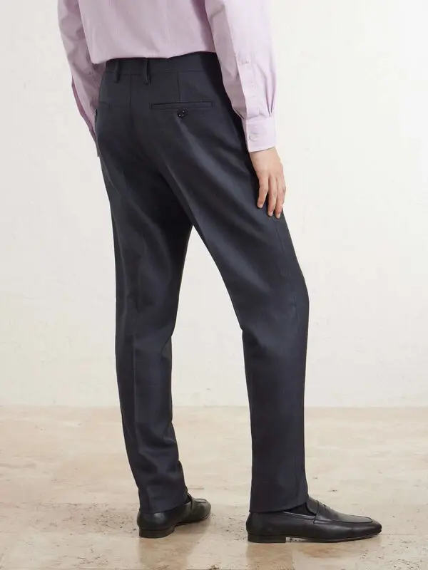 LARDINI Straight-leg Wool Suit Trousers