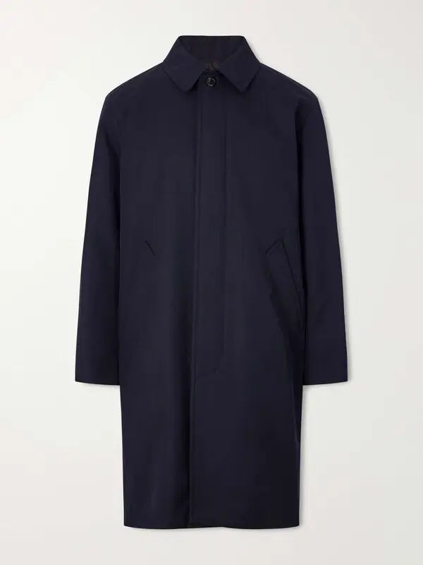 A.p.c. Mac Hugo Gabardine Trench Coat - Navy