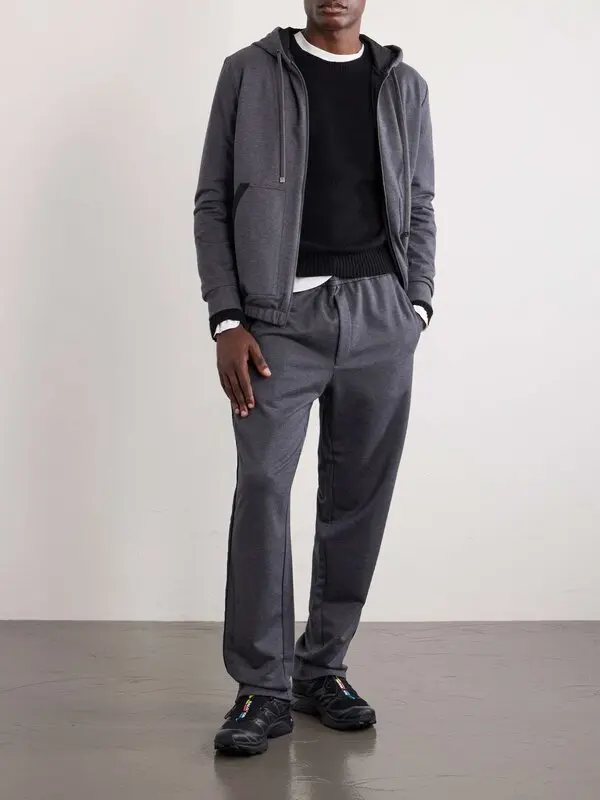 Moncler Straight-leg Striped Cotton Sweatpants