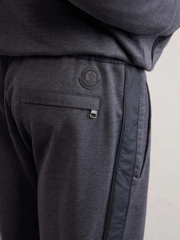 Moncler Straight-leg Striped Cotton Sweatpants