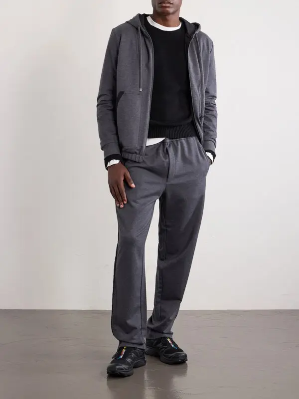 Moncler Straight-leg Striped Cotton Sweatpants