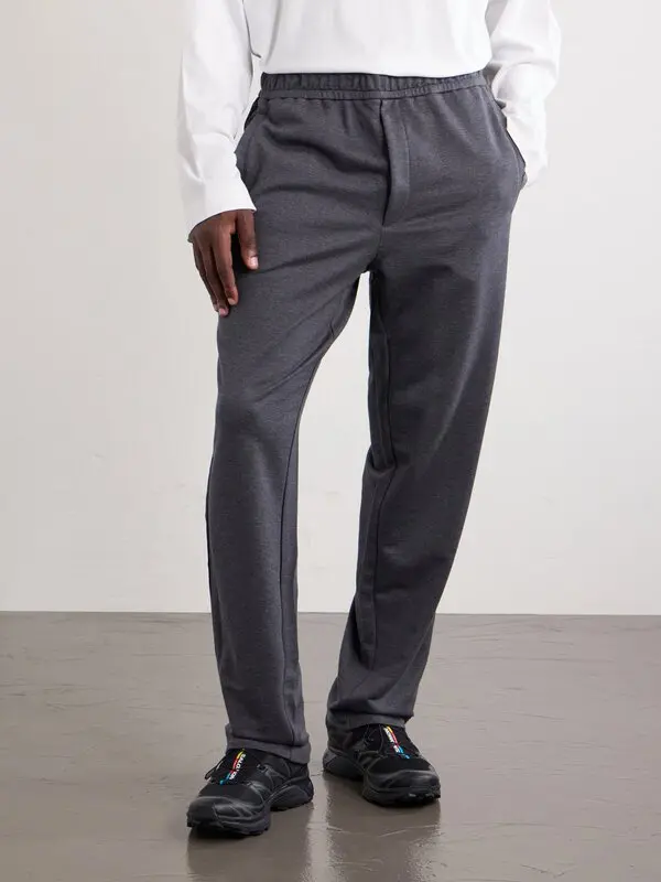 Moncler Straight-leg Striped Cotton Sweatpants