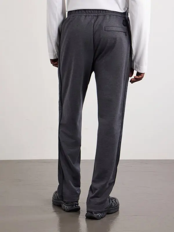 Moncler Straight-leg Striped Cotton Sweatpants