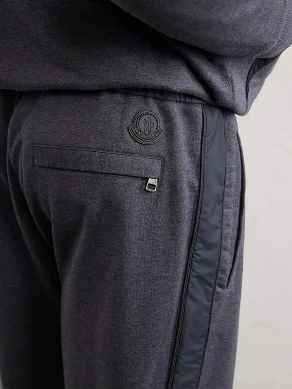 Moncler Straight-leg Striped Cotton Sweatpants