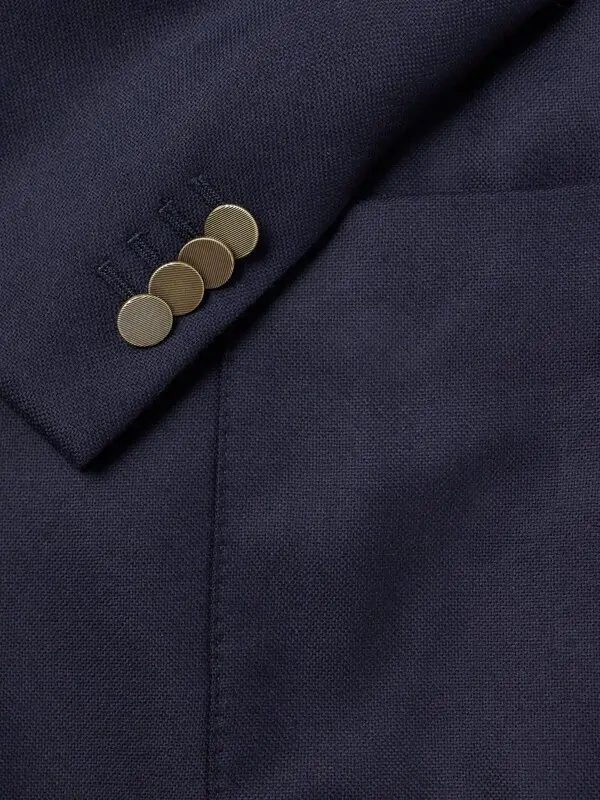 Boglioli Double-breasted Virgin Wool-hopsack Blazer