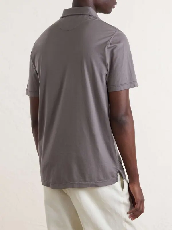 Fedeli Cotton-jersey Polo Shirt
