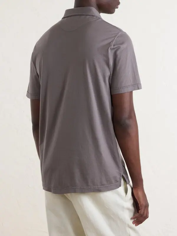 Fedeli Cotton-jersey Polo Shirt