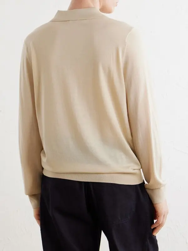Paul Smith Merino Wool Polo Shirt - Neutrals