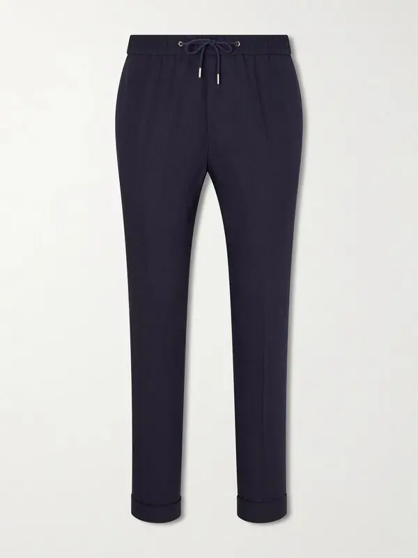 Paul Smith Straight-leg Linen Trousers - Blue