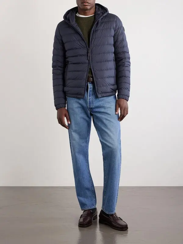 Moncler Quilted Down Jacket - Blue