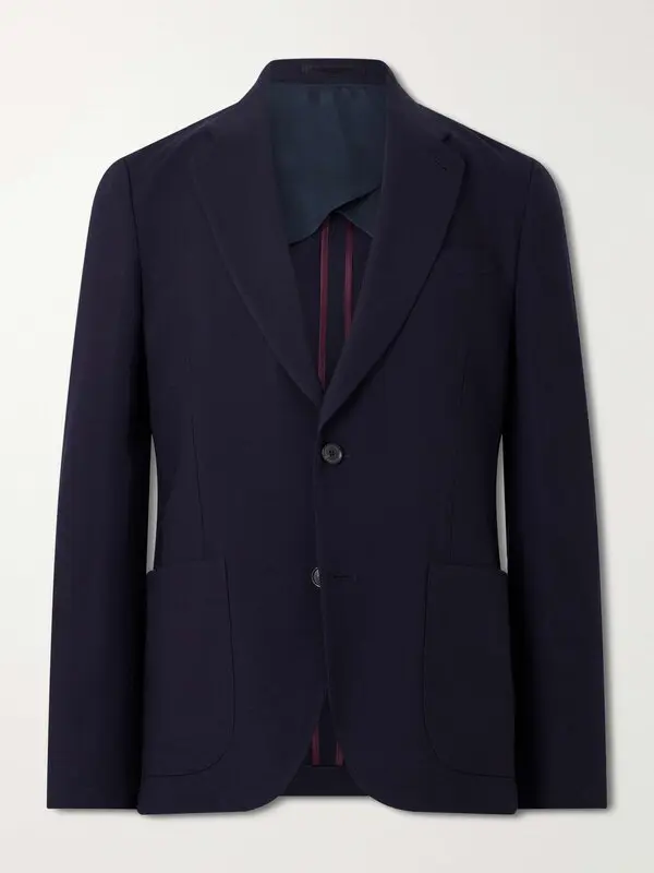 Paul Smith Wool-hopsack Suit Jacket - Navy
