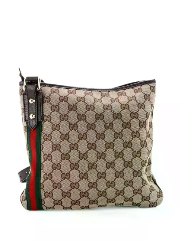 Gucci Jolicoeur Gg Canvas Messenger Bag - Brown