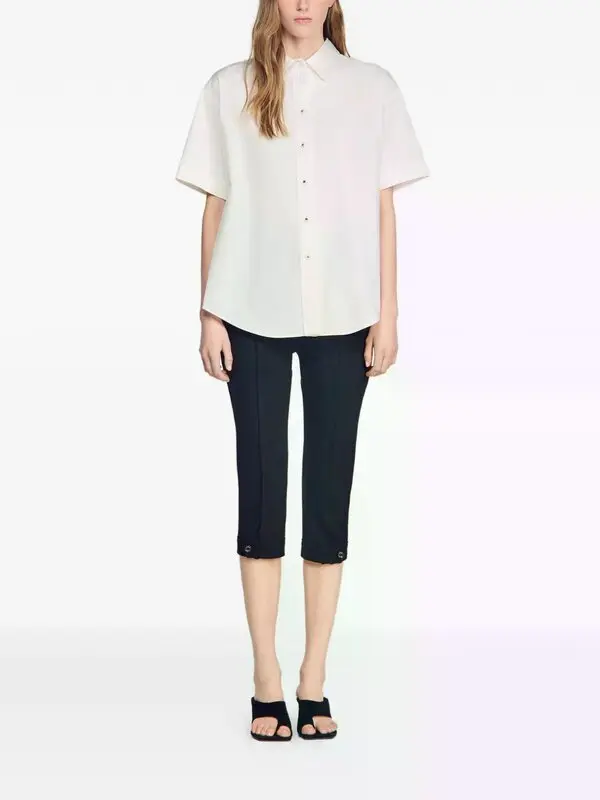 Sandro Oversized Pleated Back Shirt