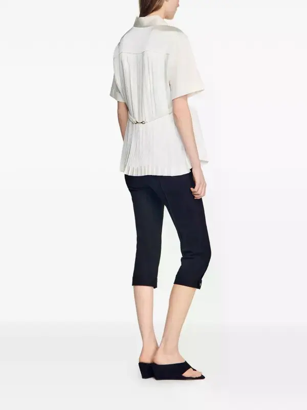 Sandro Oversized Pleated Back Shirt