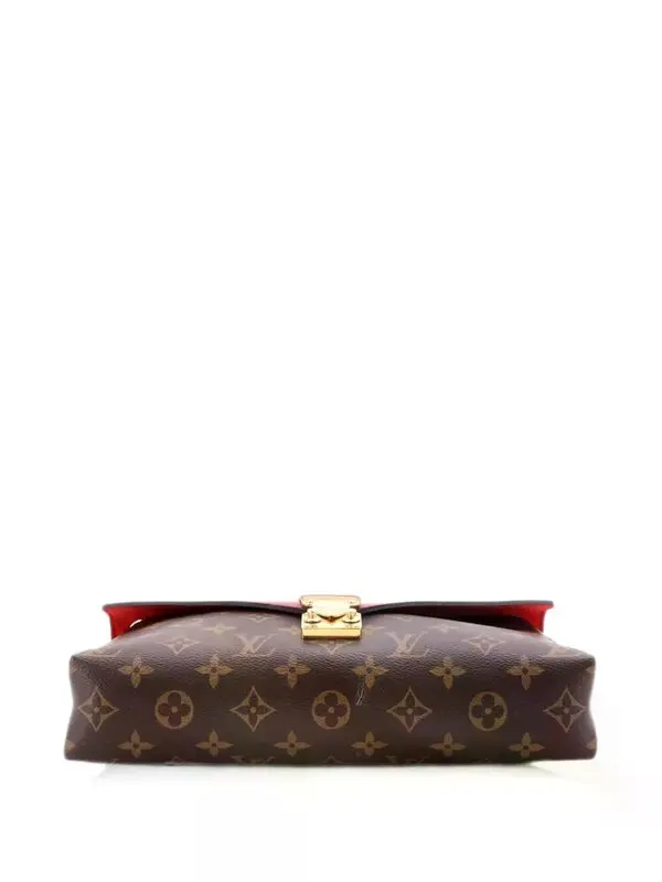 LOUIS VUITTON Pallas Chain Monogram Canvas And Calfskin Shoulder Bag - Brown