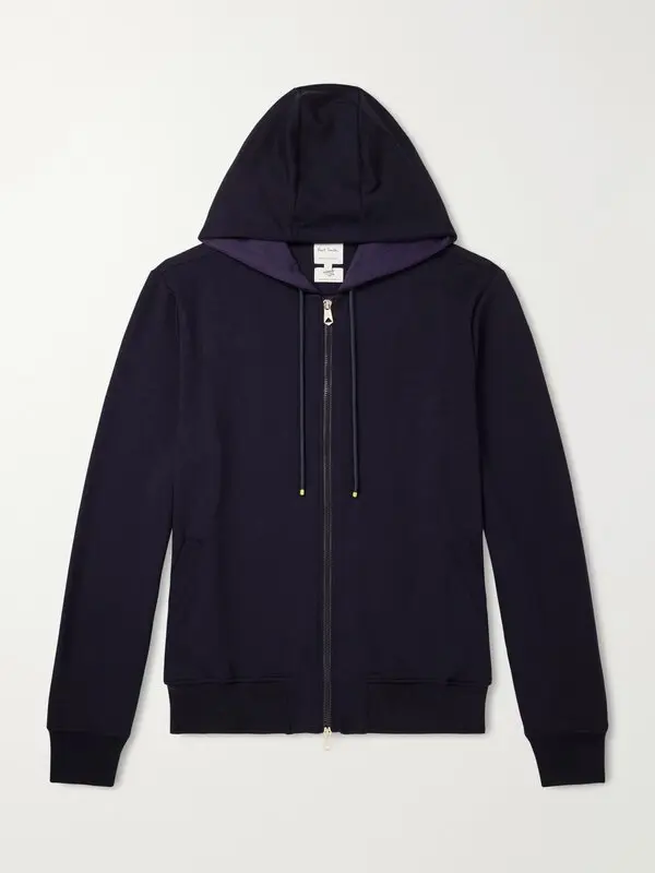 Paul Smith Lyocell-blend Zip-up Hoodie - Blue