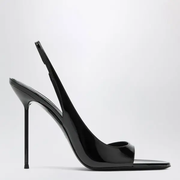 Paris Texas Patent Leather Slingback Sandals - Black