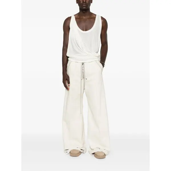 Rick Owens Loose Fit Trousers - Cream