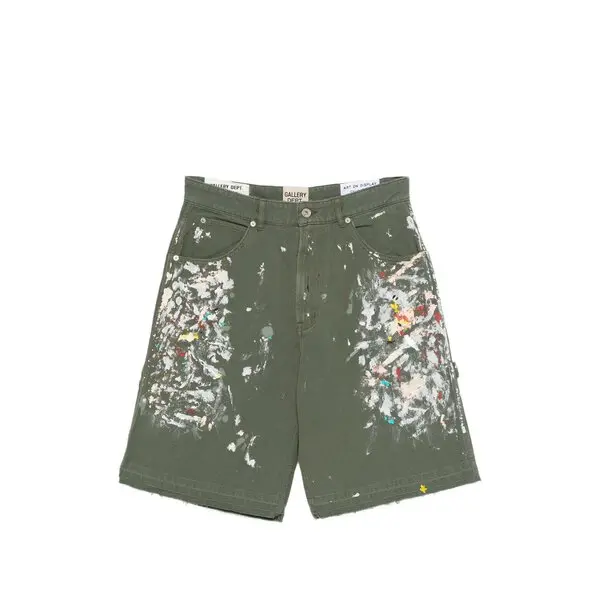 GALLERY DEPT. Paint Splatter Denim Shorts