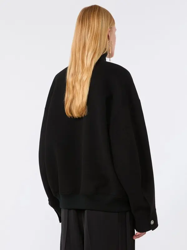 Sportmax Bomber In Pure Wool Double