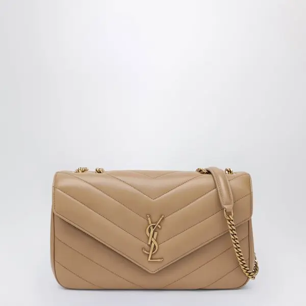Saint Laurent Medium Loulou Shoulder Bag - Cream