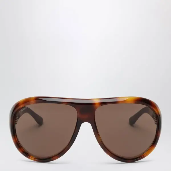 Gucci Tortoiseshell Aviator Sunglasses - Brown