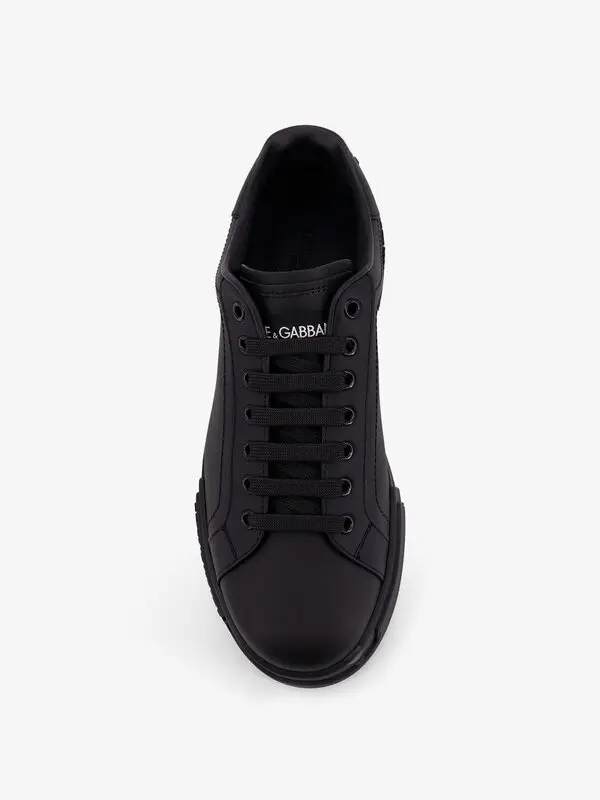 Dolce & Gabbana Portofino Leather Lace-up Sneakers - Multicolor