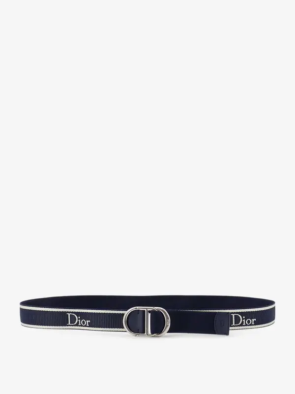 Dior Nylon Belt With Embroidered Logo - Multicolor
