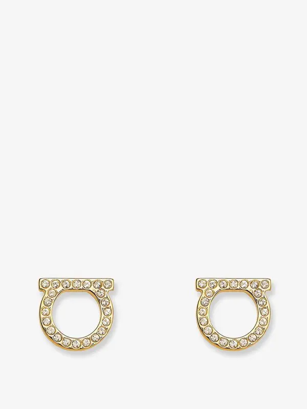 FERRAGAMO Gancini Crystal Earrings - Multicolor