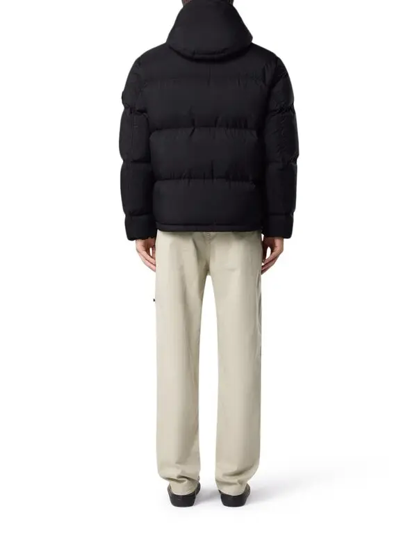 Stone Island Tear-proof Down Jacket With Detachable Hood
