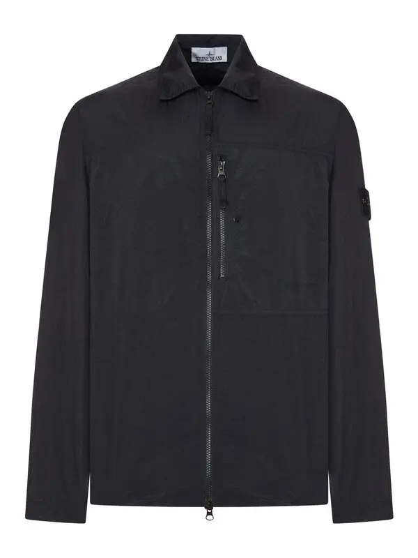 Stone Island Nylon Overshirt With Badge