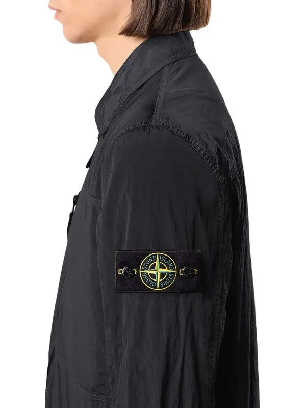 Stone Island Nylon Overshirt With Badge