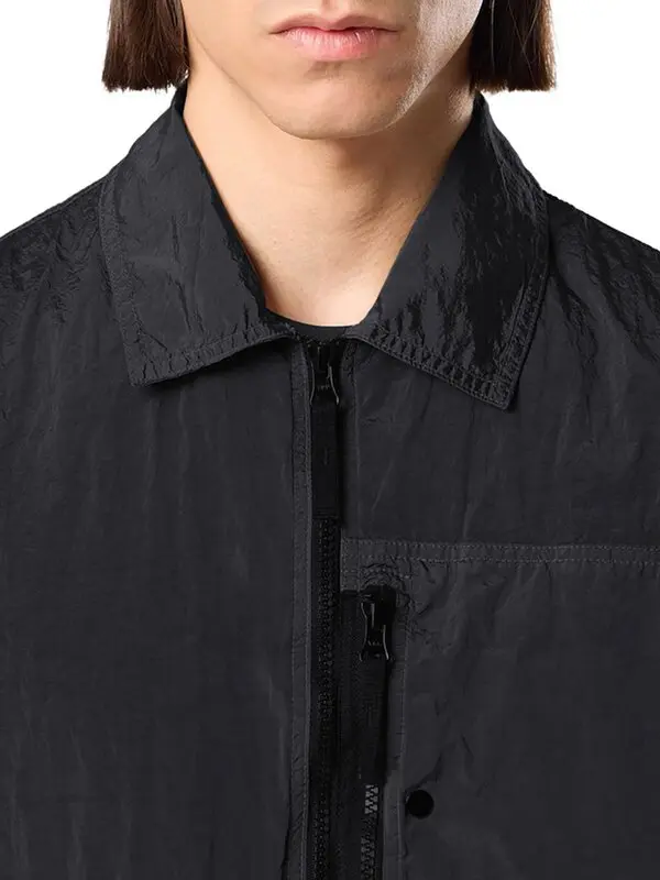 Stone Island Nylon Overshirt With Badge