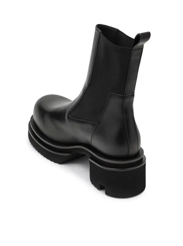 Rick Owens Bogun Leather Chelsea Boots