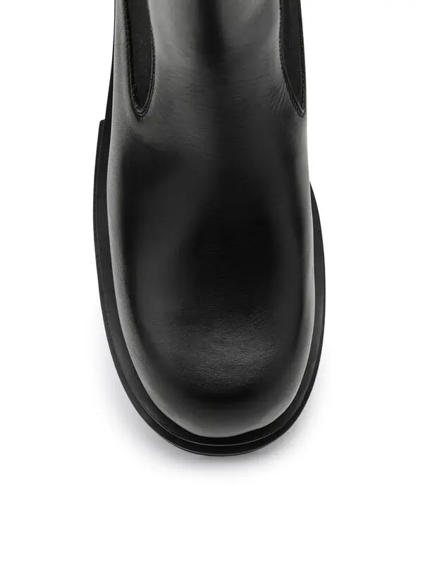 Rick Owens Bogun Leather Chelsea Boots