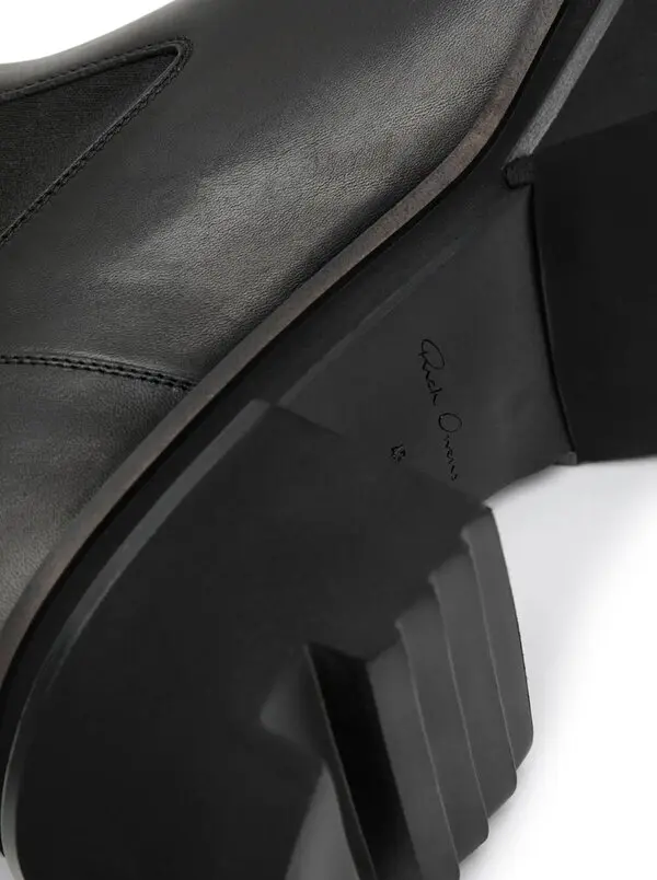 Rick Owens Bogun Leather Chelsea Boots