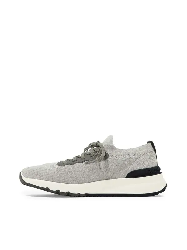 Brunello Cucinelli Knitted Low Top Sneakers