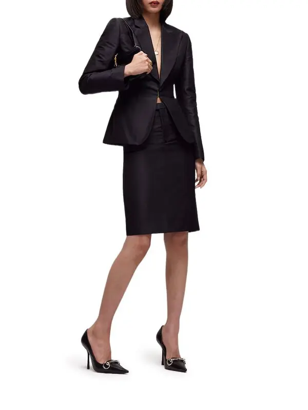 Gucci Silk Faille Skirt