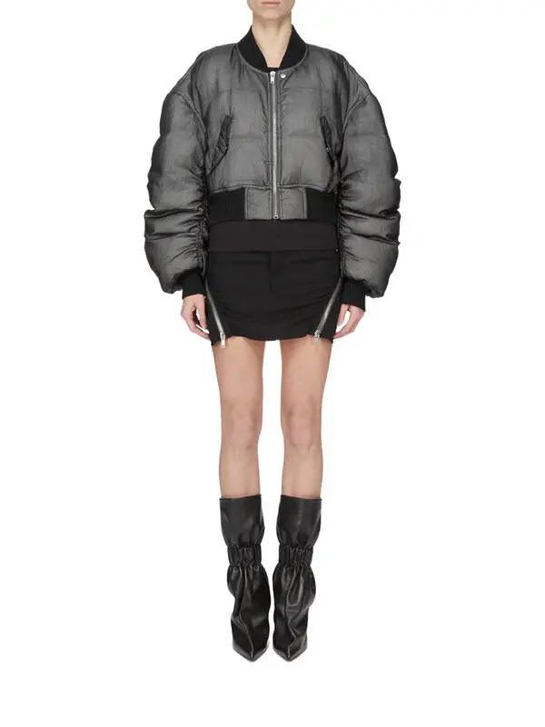 Rick Owens Wool Banana Miniskirt