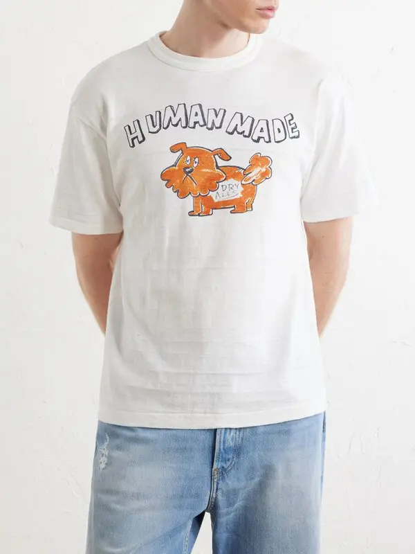 HUMAN MADE Logo-print Cotton-jersey T-shirt