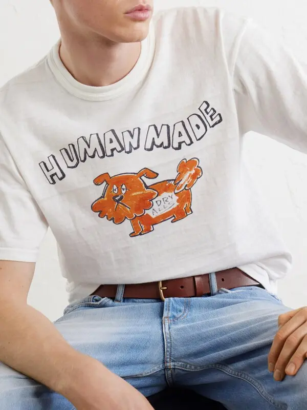 HUMAN MADE Logo-print Cotton-jersey T-shirt