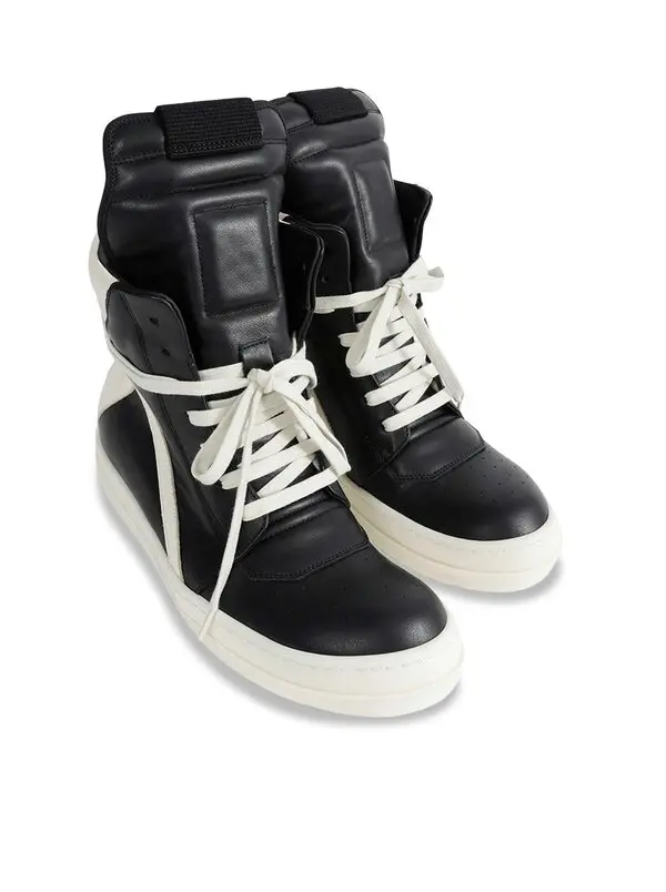 Rick Owens Geobasket High-top Leather Sneakers - Multicolor