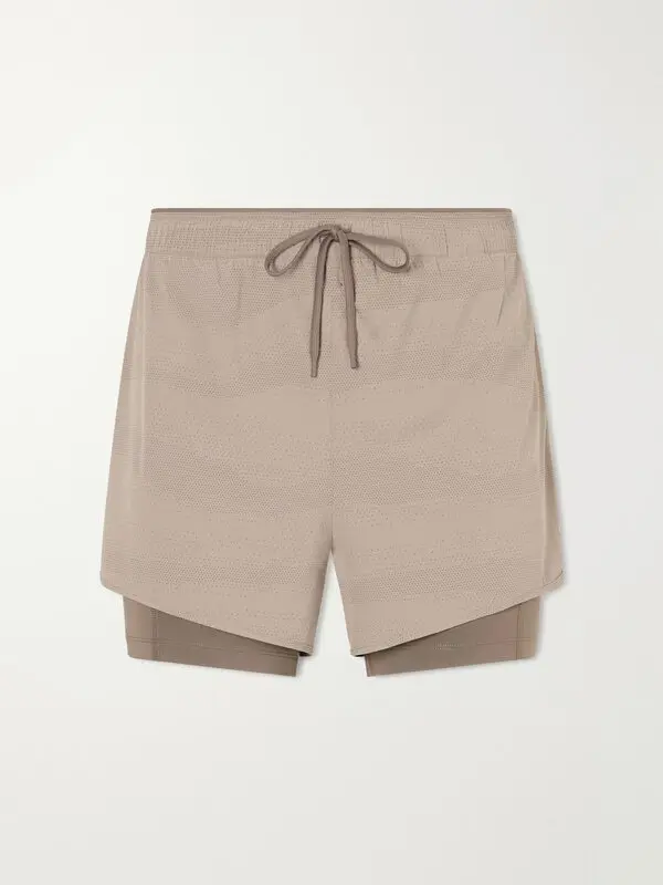 On 2-in-1 Layered Recycled-shell Shorts
