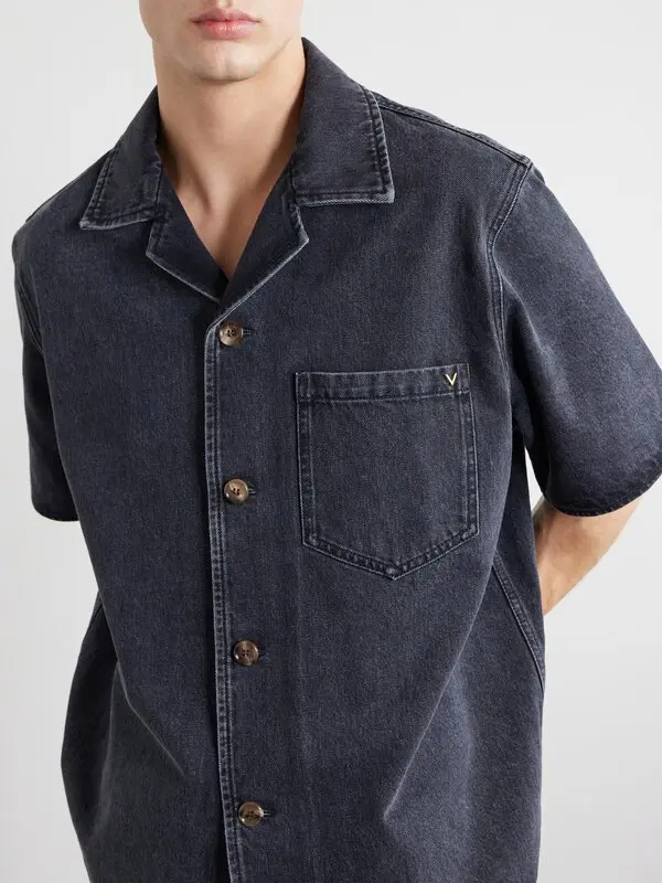 Valentino Garavani Vgold Denim Shirt