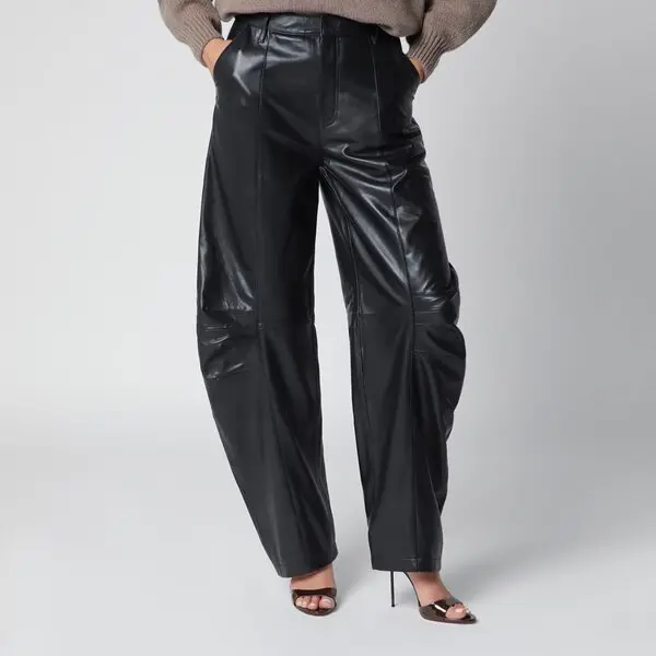 ROTATE BY BIRGER CHRISTENSEN Lamb Leather Cargo Trousers