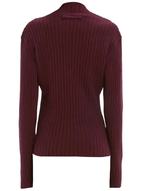 Victoria Beckham Ribbed Merino Wool Jumper - Multicolor
