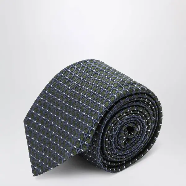 FERRAGAMO Silk Printed Neck Tie - Multicolor